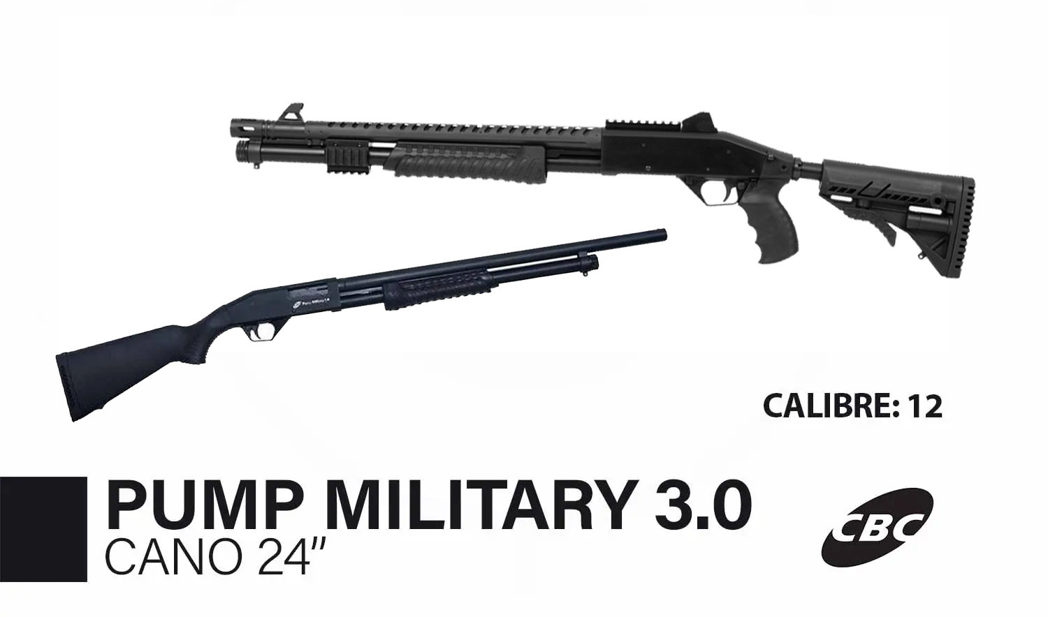 Review Espingarda 12 PUMP Military 3.0 – cano 24″ - Shotgun clube de ...